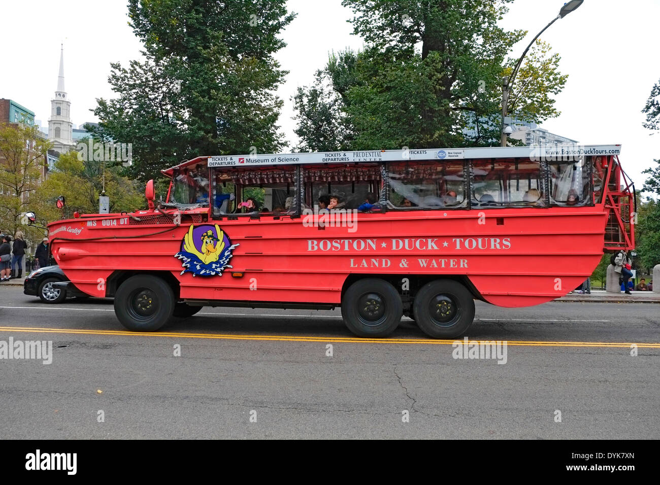 Boston Massachusetts Duck sight seeing tours in downtown Boston Stock ...