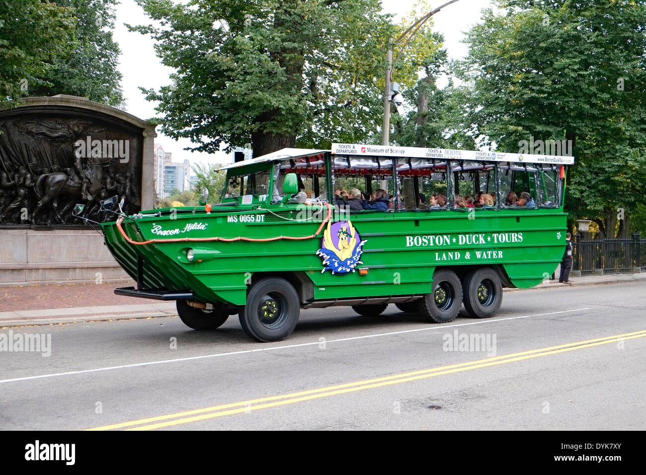 Boston Massachusetts Duck sight seeing tours in downtown Boston Stock ...