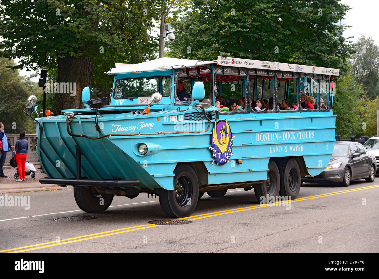 Boston Massachusetts Duck sight seeing tours in downtown Boston Stock ...