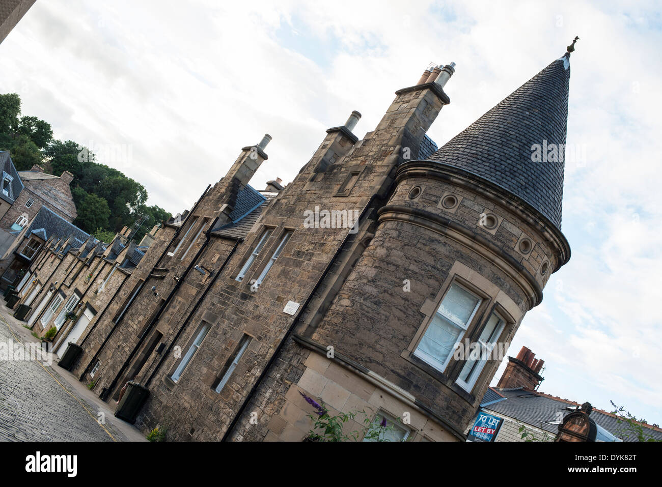 Round tower house, Edinburgh Stock Photo - Alamy