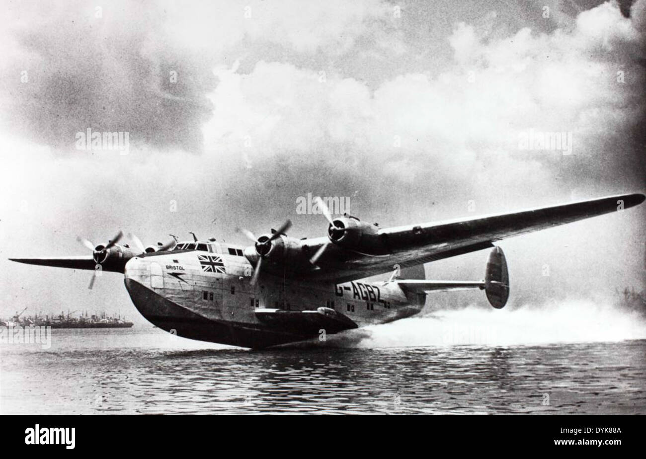 The Boeing 314A Clipper was a large flying boat used by the British ...