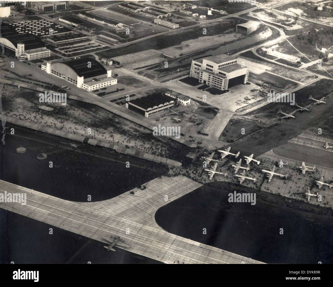 This photo captures the Army Air Forces Fair 035, a significant event ...