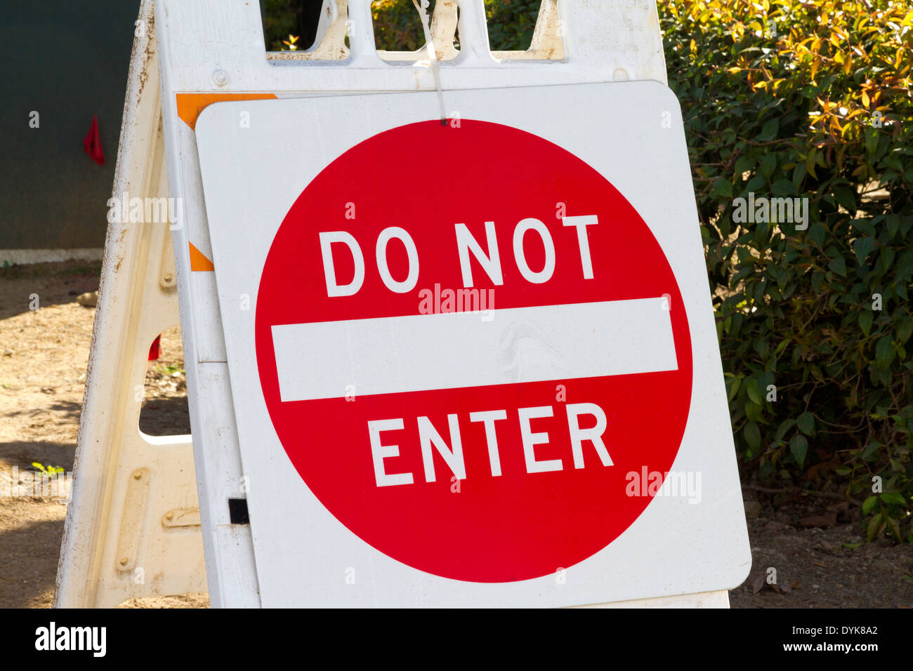 A "Do Not Enter" sign on a street in Santa Barbara, California Stock ...