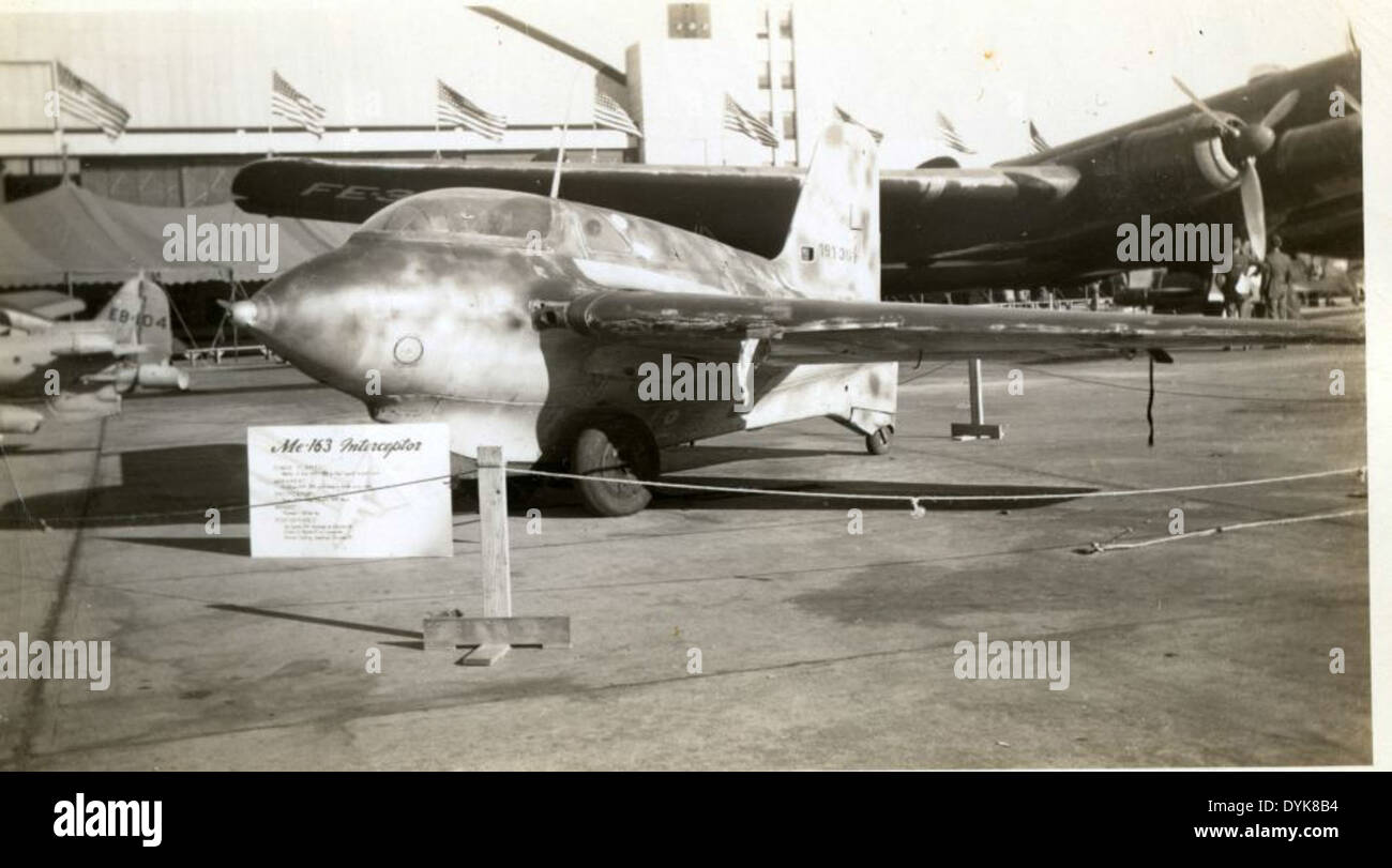 The Messerschmitt Me 163 Komet, a German rocket-powered interceptor ...
