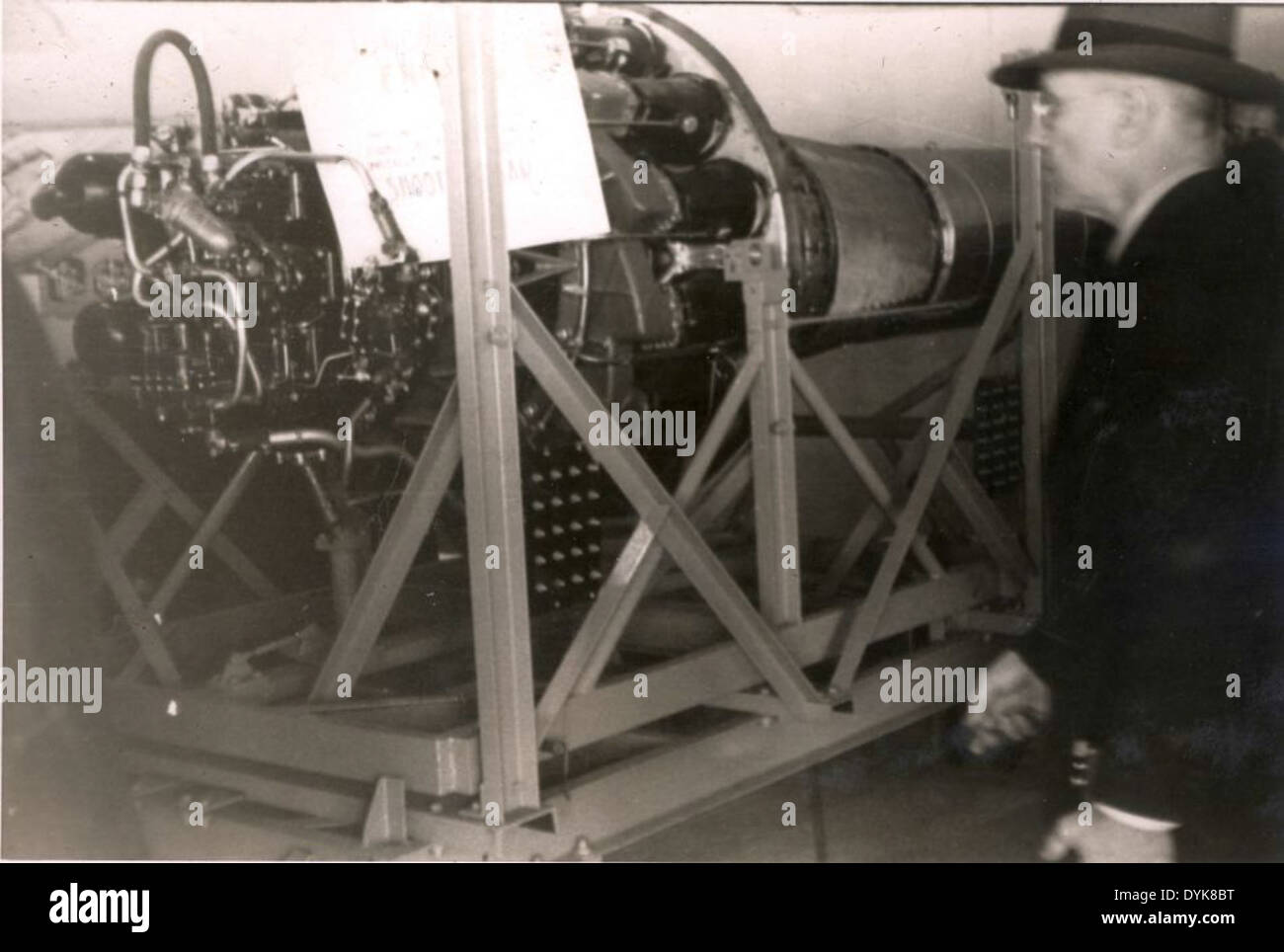 This image documents the development of the centrifugal flow jet engine ...