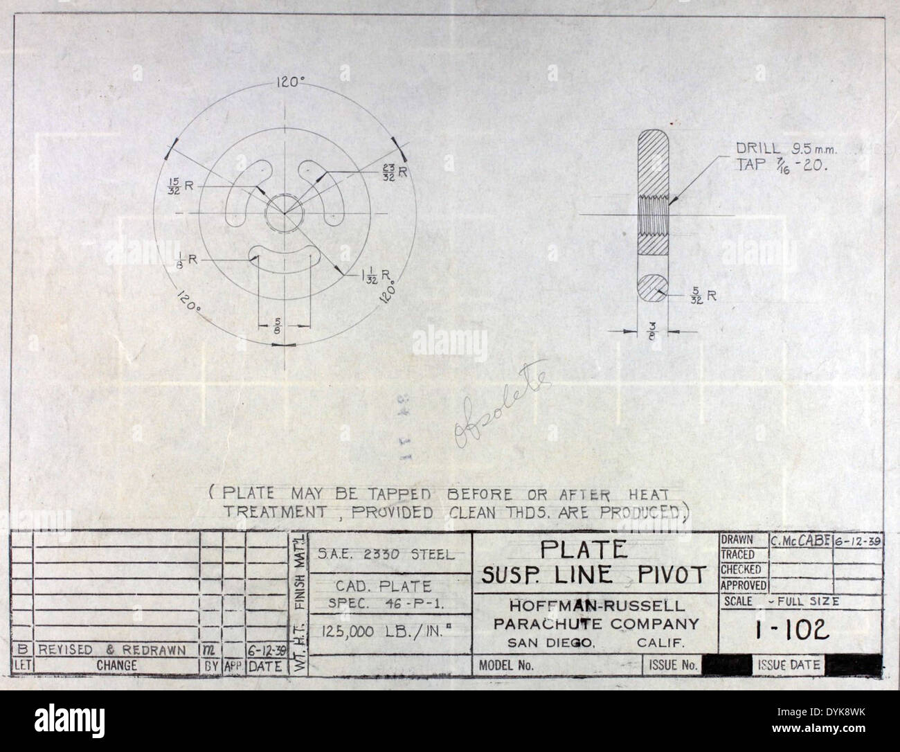This schematic shows a suspension line pivot for parachute deployment ...