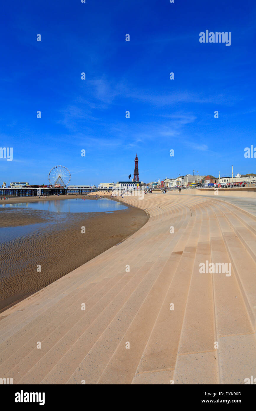 Blackpool seafront promenade pier uk hi-res stock photography and ...