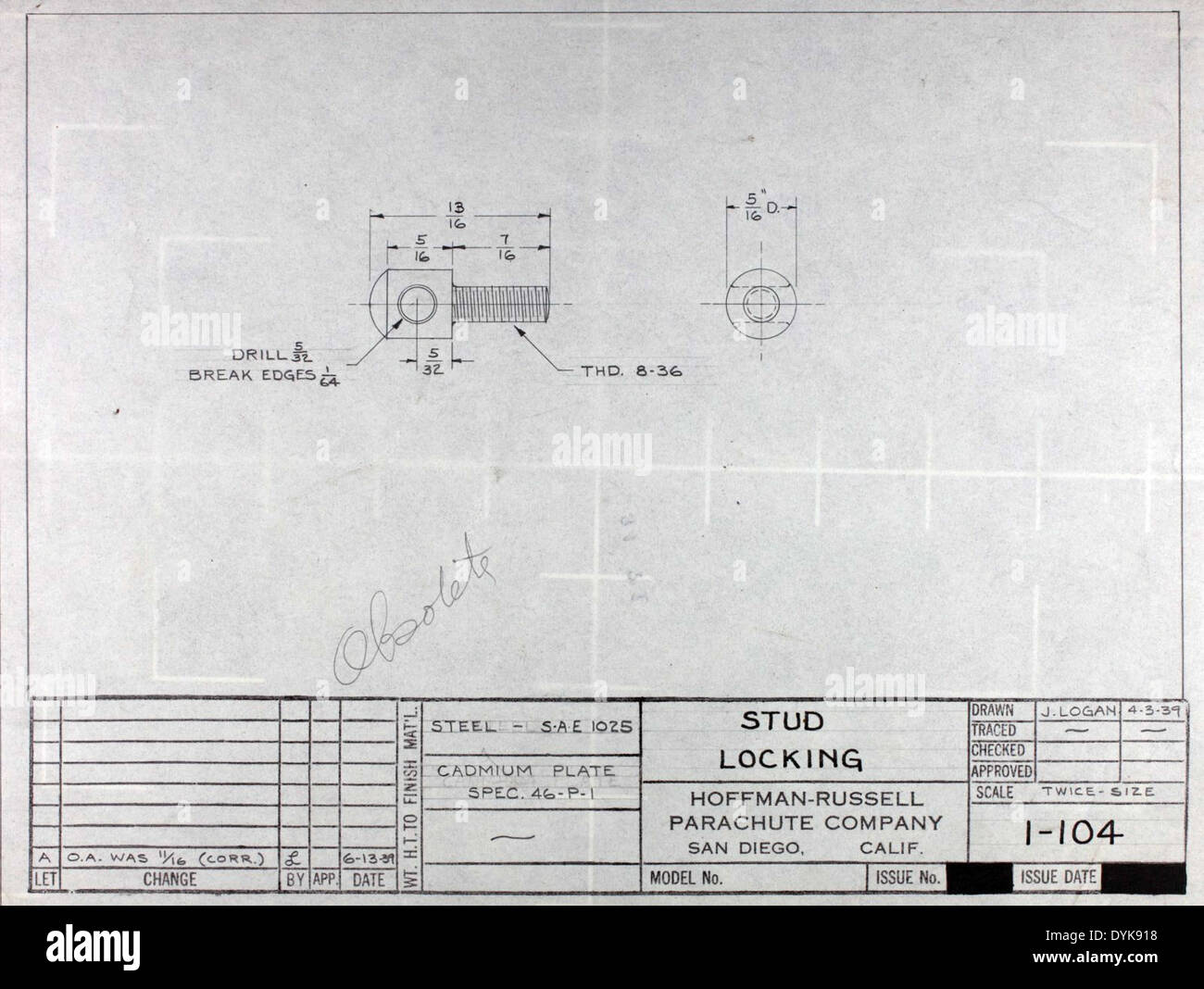 The schematic for Stud Locking, developed by James M. Russell ...