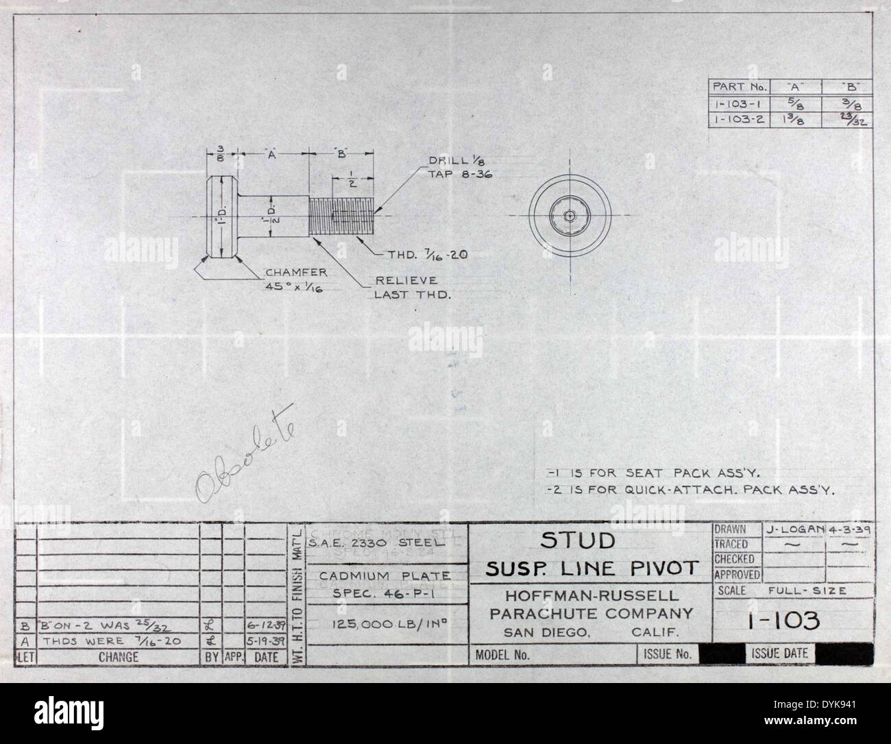 This schematic illustrates the design of the stud suspension line pivot ...