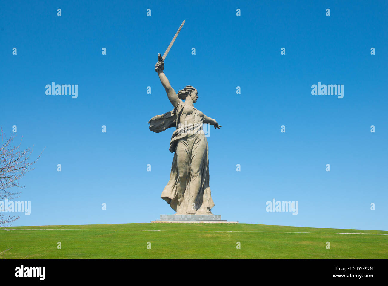 The monument of Motherland Calls in Mamayev Kurgan memorial complex in ...