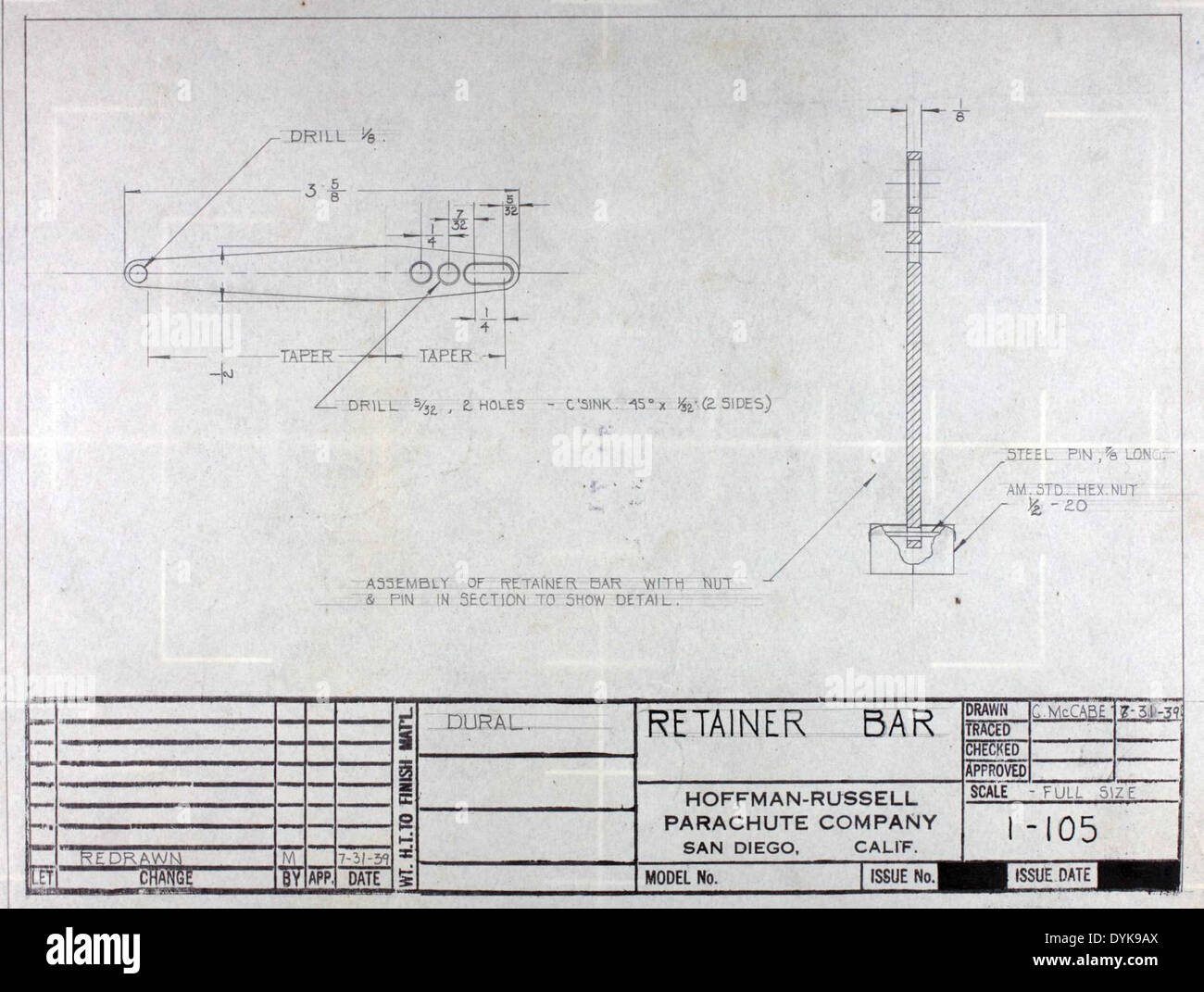 Schematic: Retainer Bar Stock Photo - Alamy