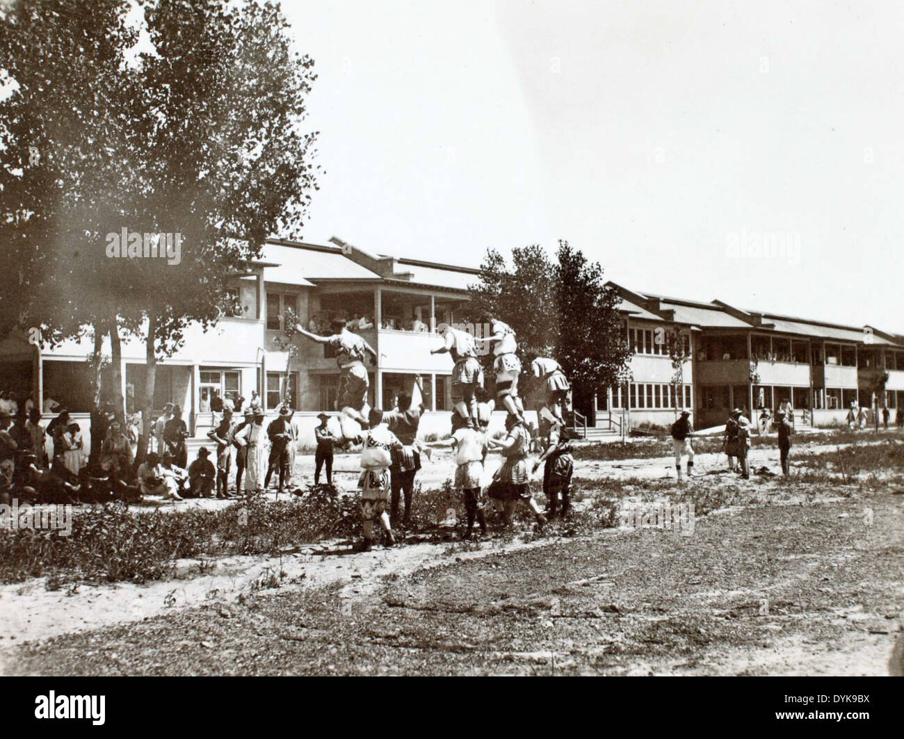This image from the 110th Aero Squadron's acrobatic training in 1917 ...