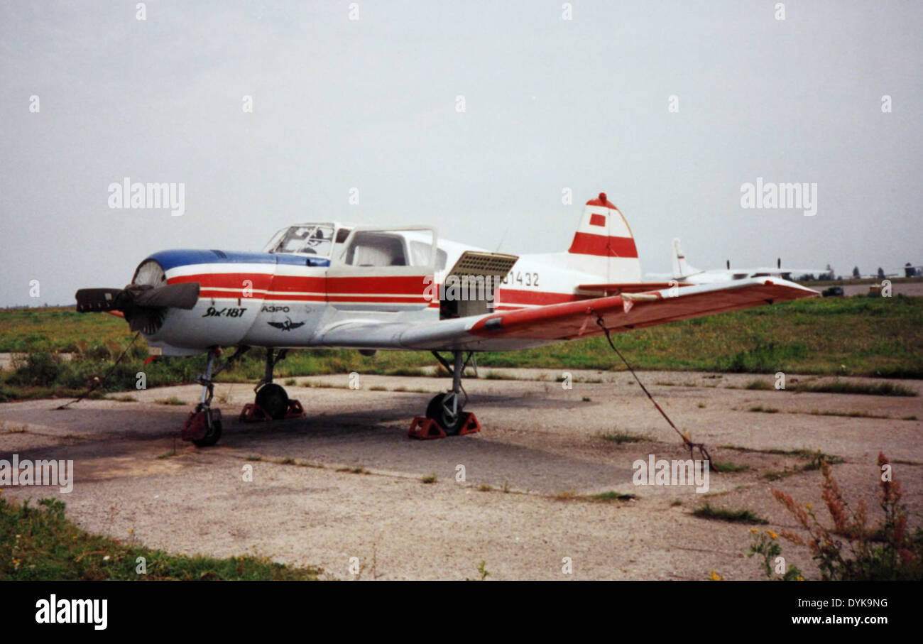 The Yakovlev Yak-18T is a Soviet light aircraft, widely used for ...