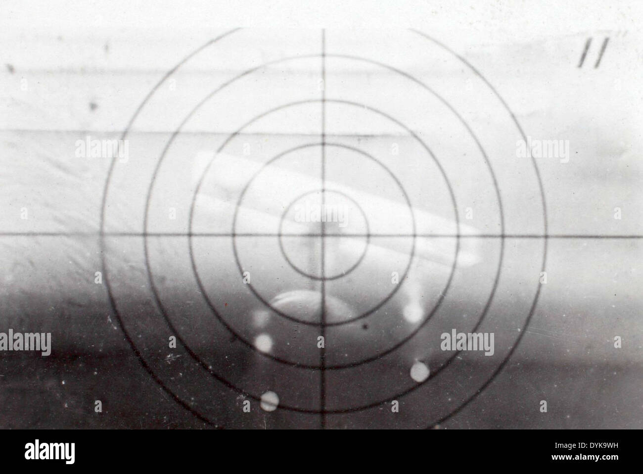 This image documents target sighting during World War I, showing the ...