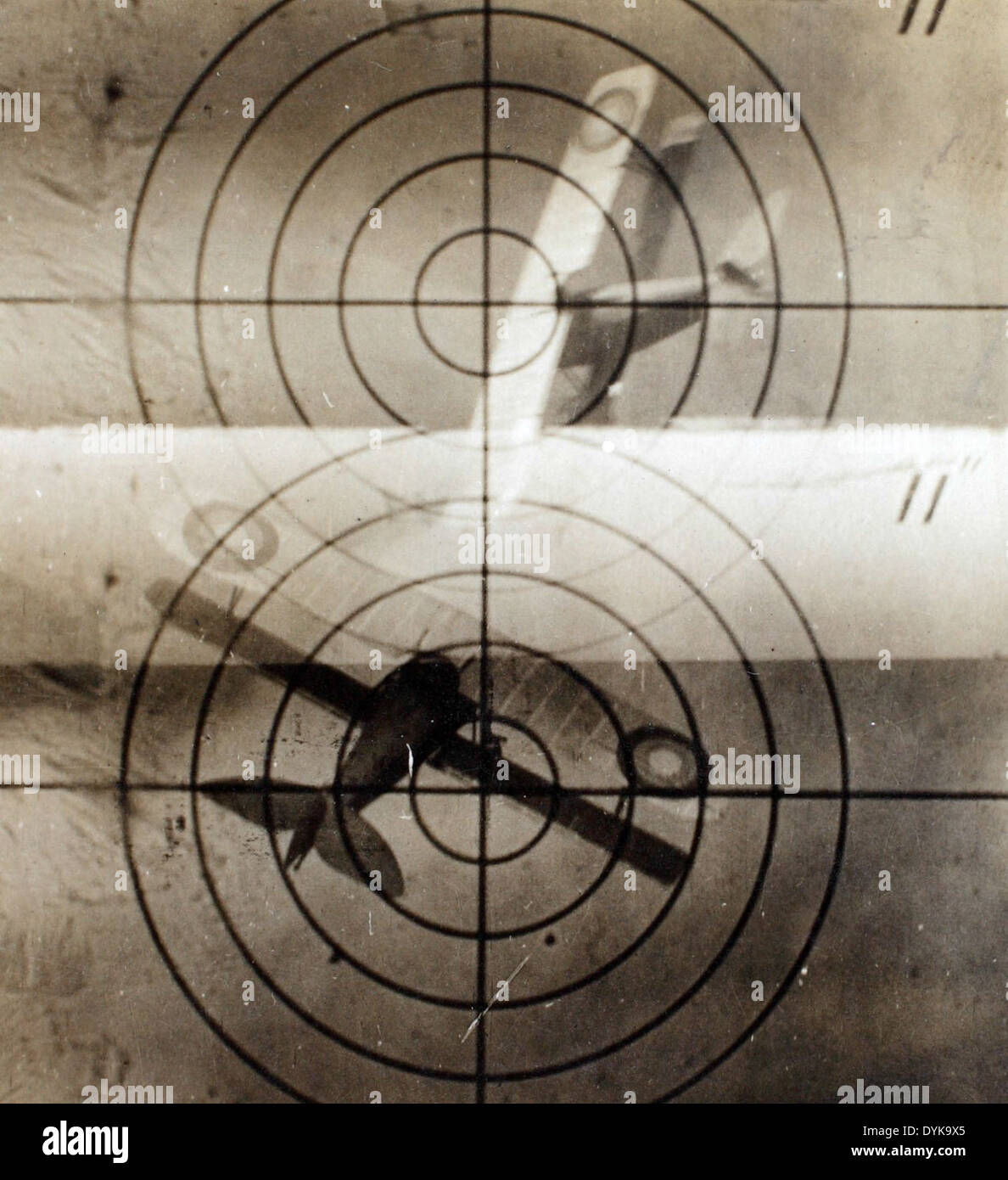 This image shows a target sighting from the 110th Aero Squadron in 1917 ...
