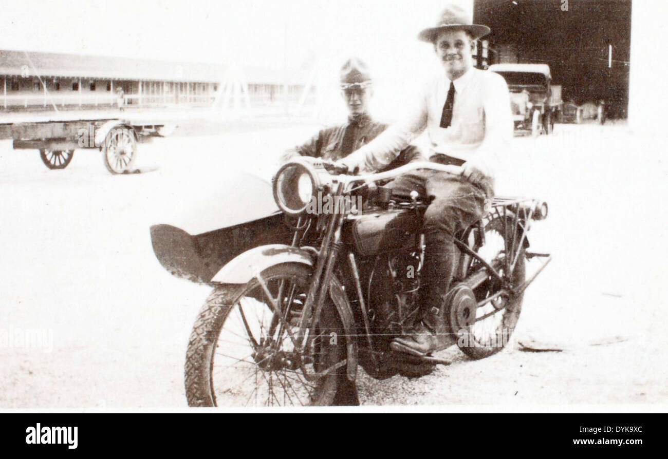 This image from the Fred Morlan Special Collection shows a motorcycle ...