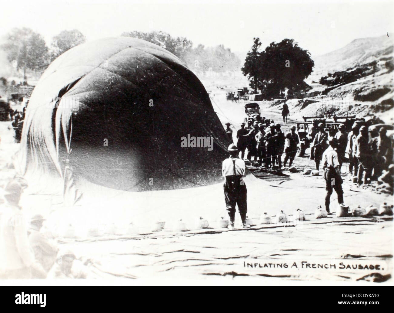This photo from the 86th Army Collection depicts soldiers inflating a ...
