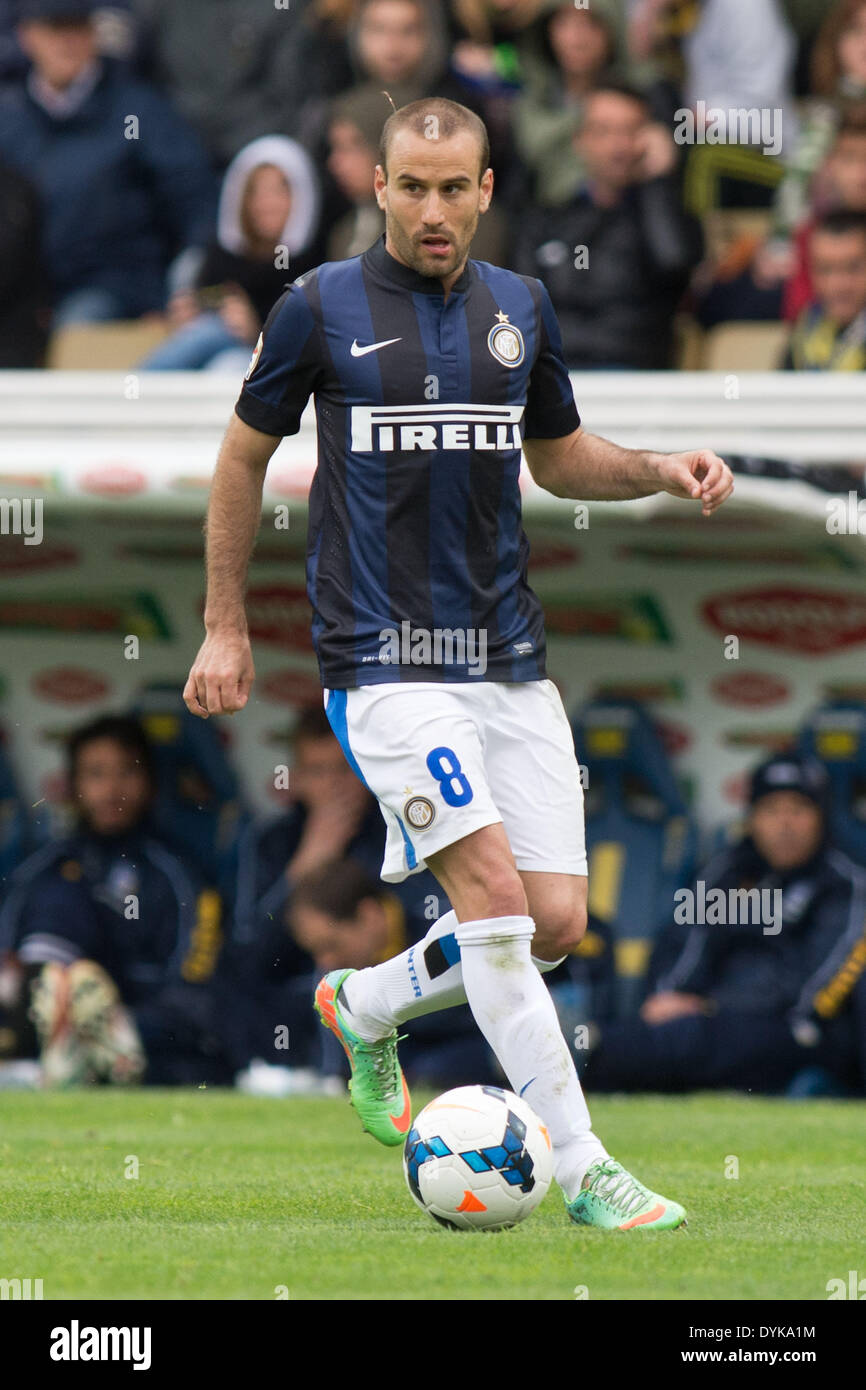 Parma, Italy. 19th Apr, 2014. Rodrigo Palacio (Inter) Football/Soccer ...