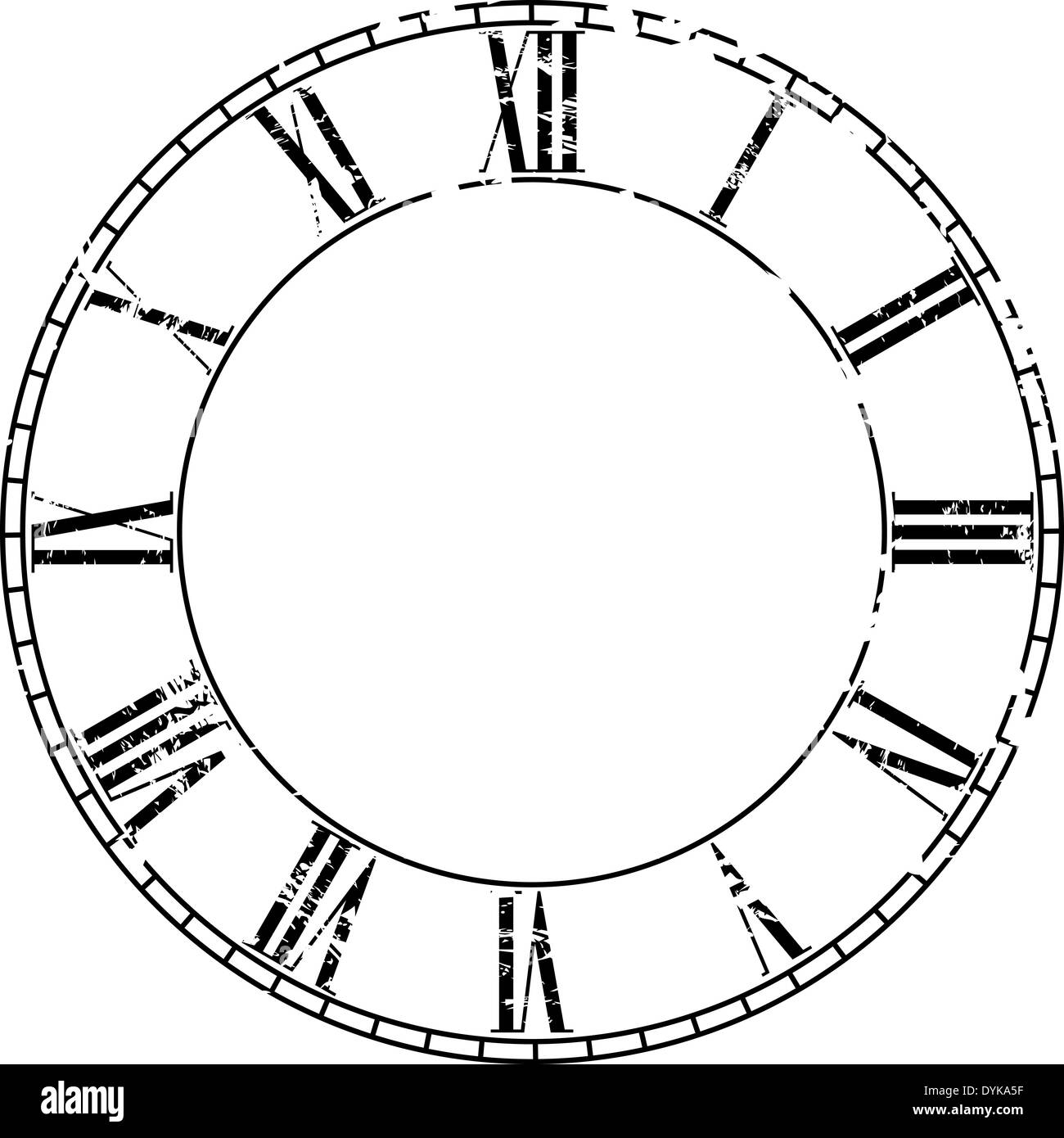 Vector vintage clock Stock Photo - Alamy