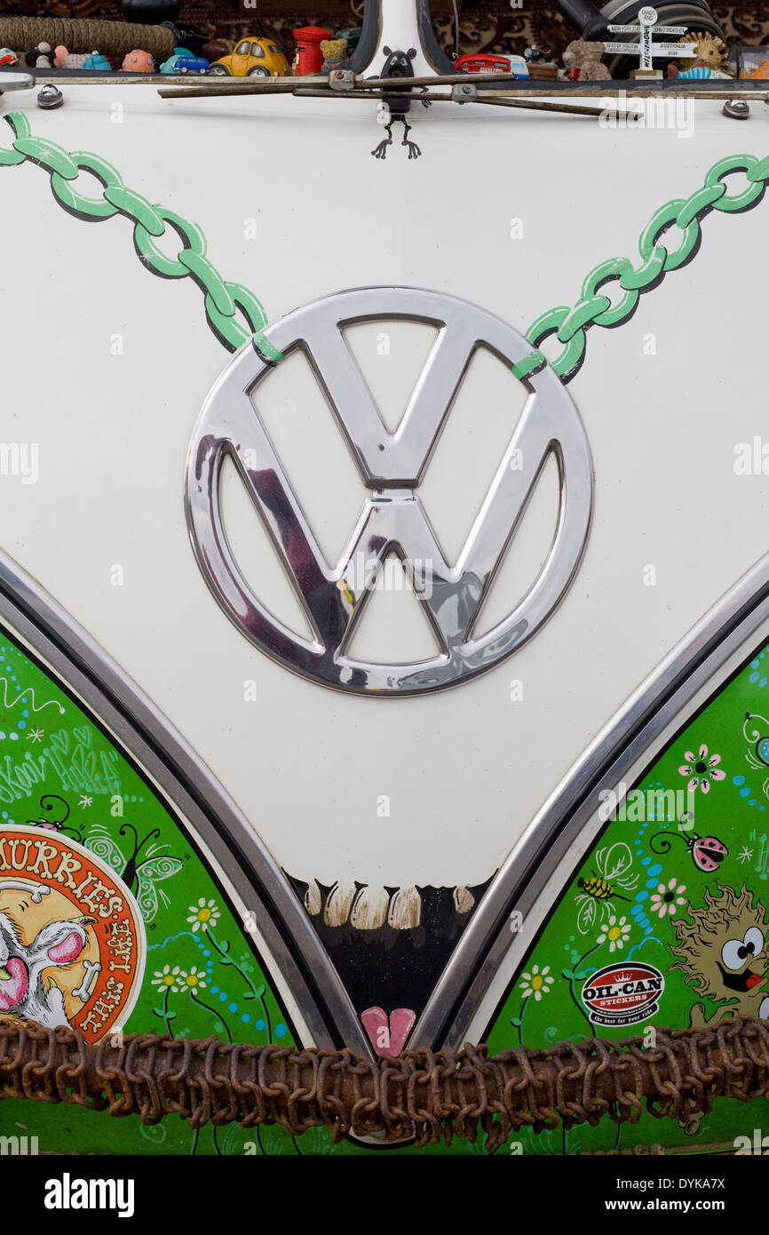 VW Camper at the Santa Pod Raceway England Stock Photo - Alamy