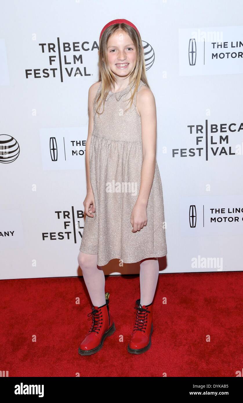 New York, NY, USA. 20th Apr, 2014. Eva Grace Kellner at arrivals for ...