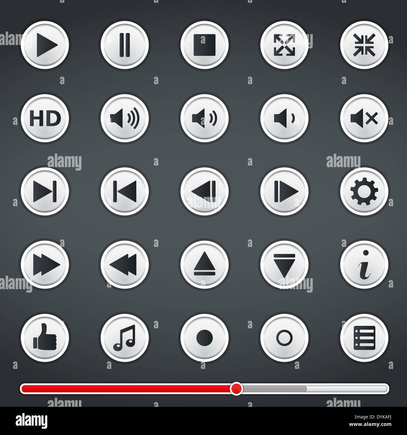 Play bar graphic hi-res stock photography and images - Alamy