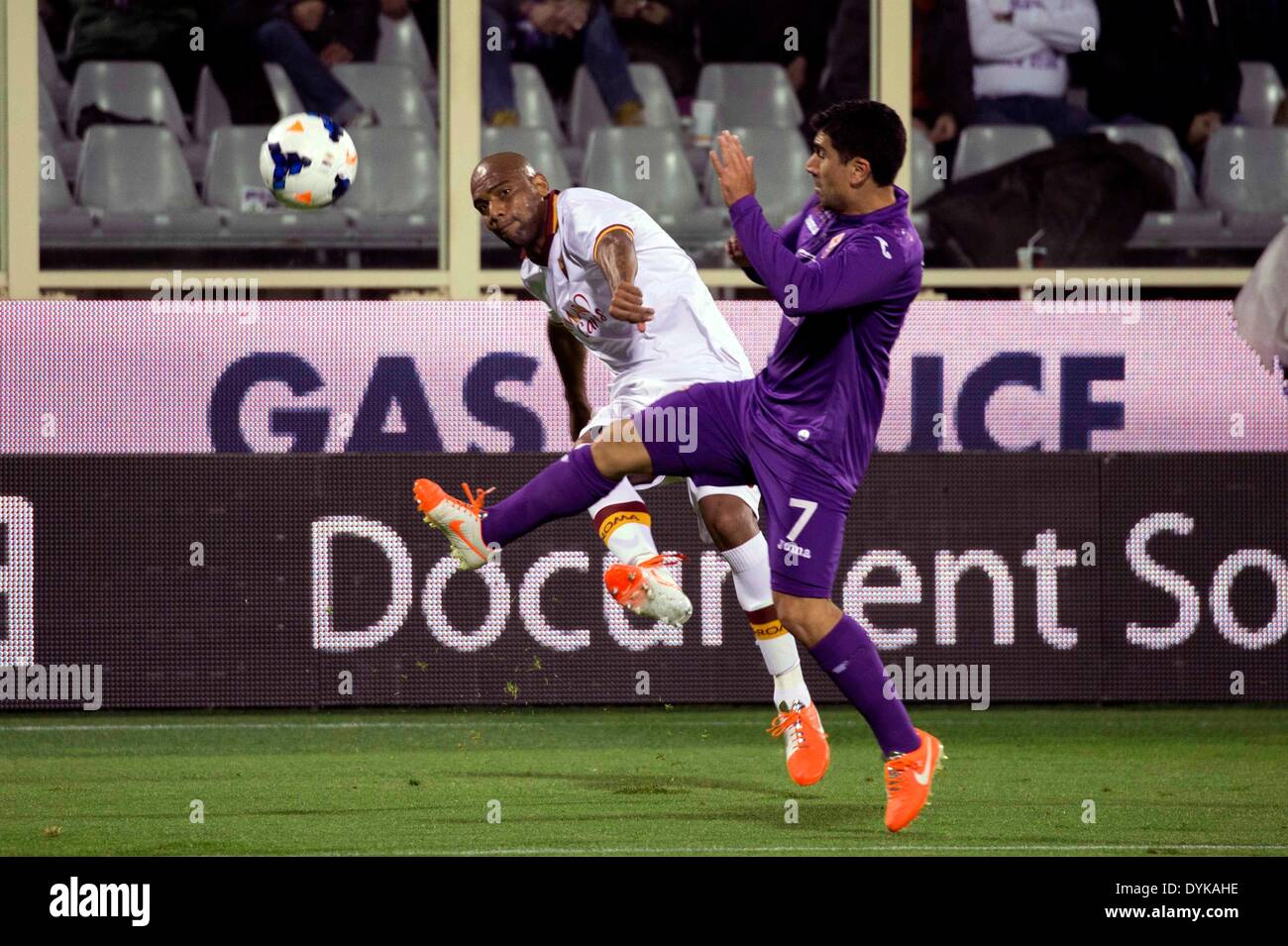 Firenze, Italy. 19th Apr, 2014. Maicon (Roma) Football/Soccer : Italian ...
