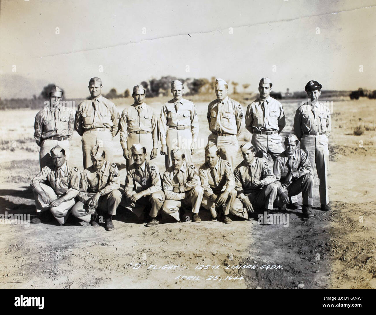 This photo shows personnel from the 125th Liaison Squadron during World ...