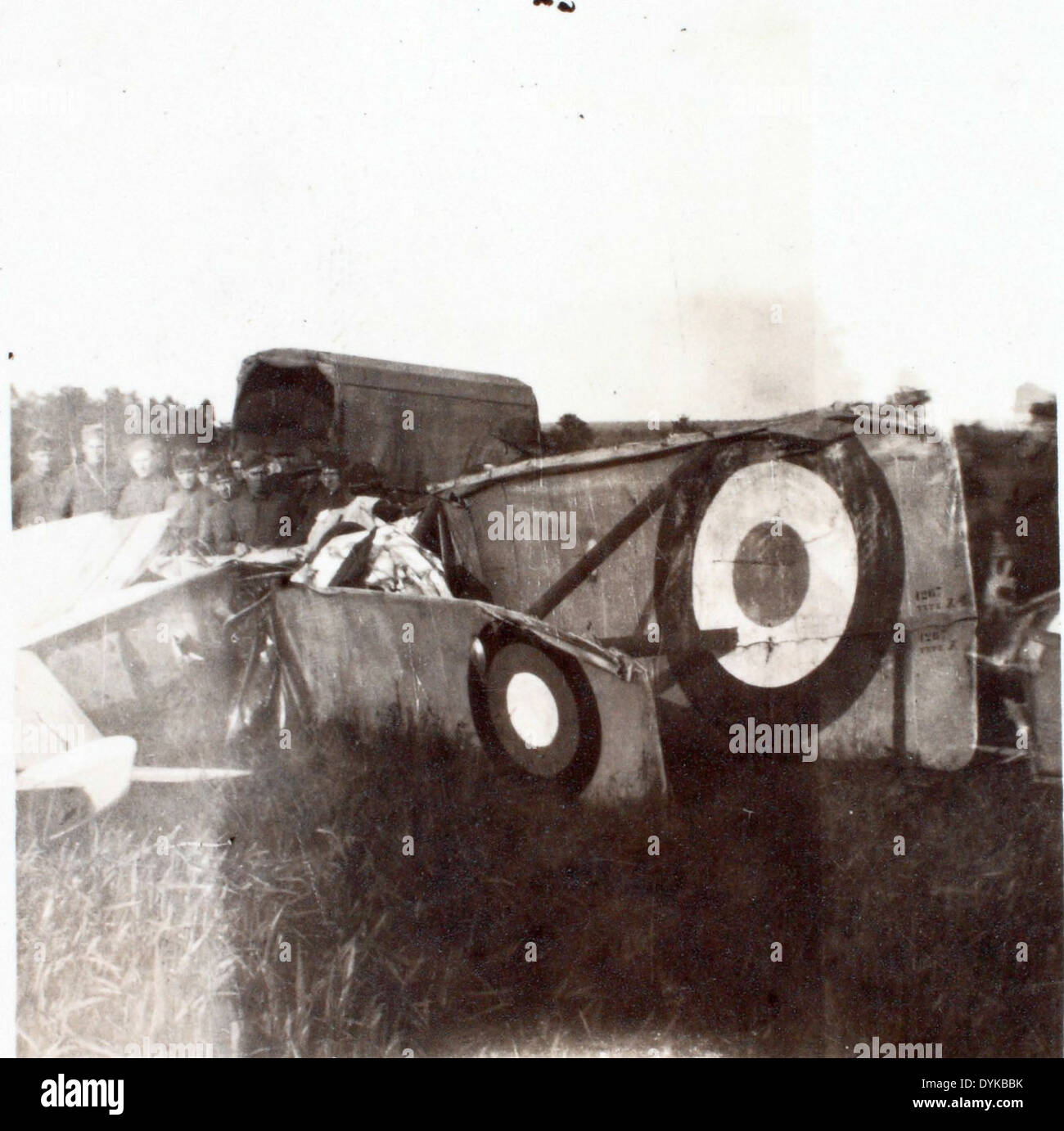 This image shows a fallen aircraft from the 110th Squadron during World ...