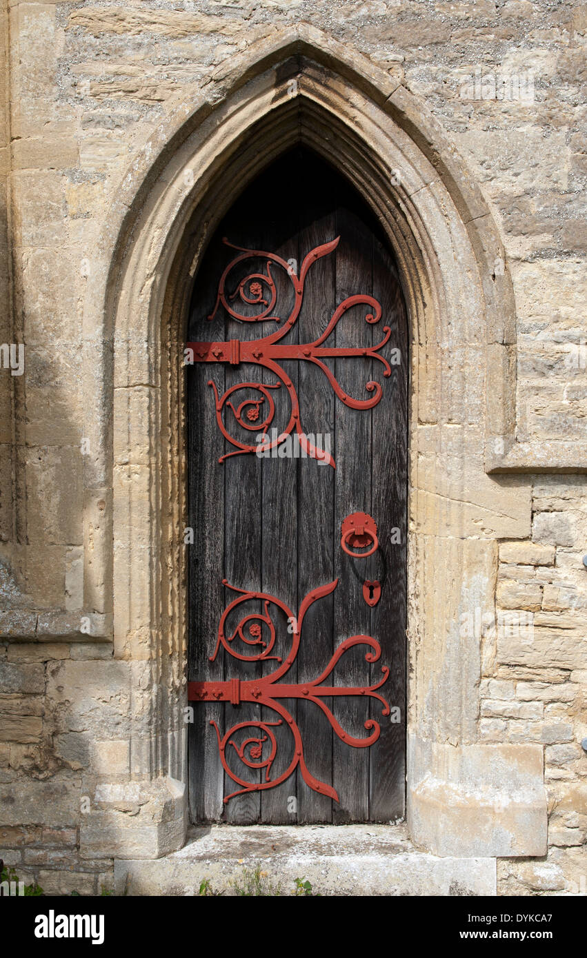 Priest`s door, St. James Church, Great Horwood, Buckinghamshire ...