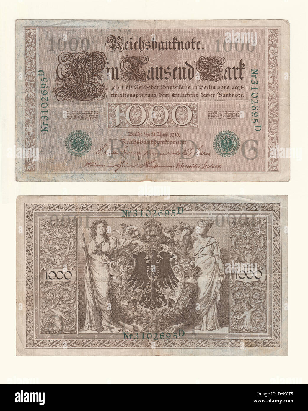 Old german banknote hi-res stock photography and images - Alamy