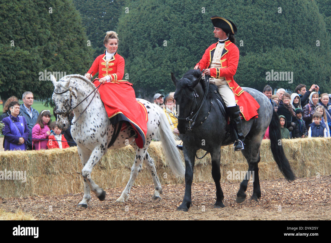Sunday 20th April 2014. The White Horses of Hanover perform a horse ...