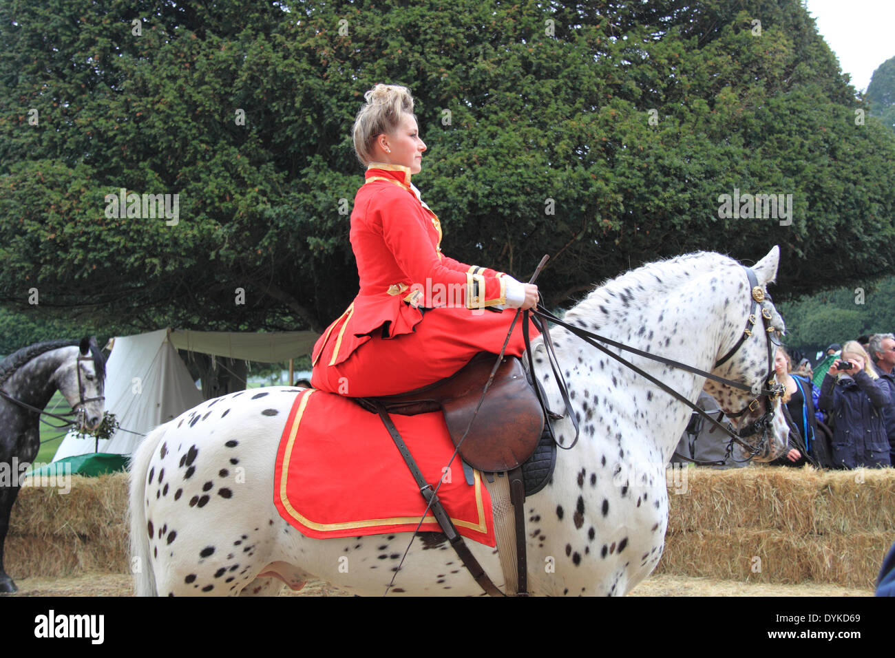 Sunday 20th April 2014. The White Horses of Hanover perform a horse ...