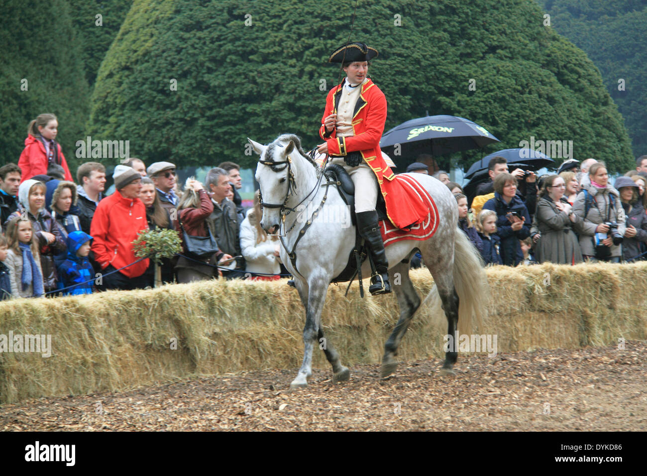 Sunday 20th April 2014. The White Horses of Hanover perform a horse ...