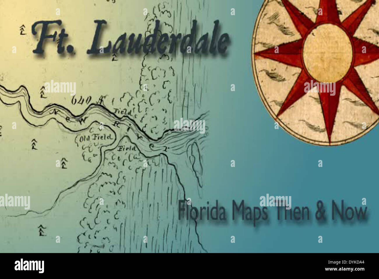 A comparison of Florida maps, focusing on Fort Lauderdale, showing ...