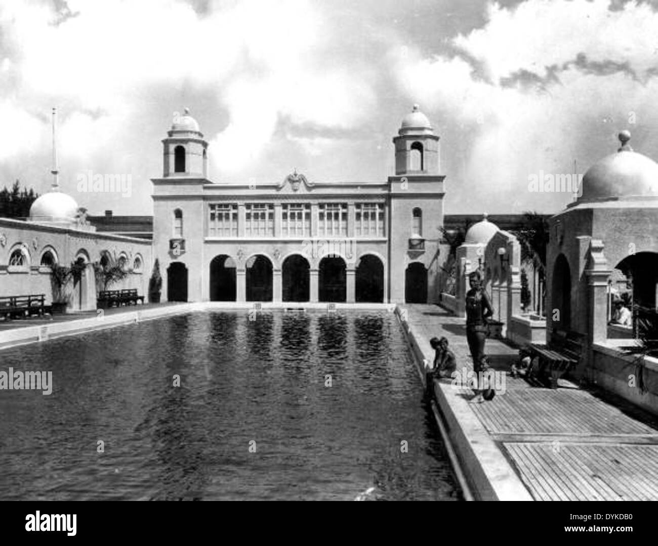 This image shows the luxurious swimming pool at The Breakers Hotel in ...