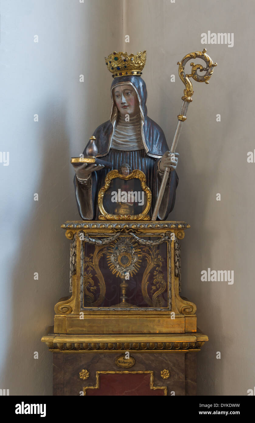 Saint Walpurga reliquary, Peterskirche, Munich, Bavaria, Germany Stock ...
