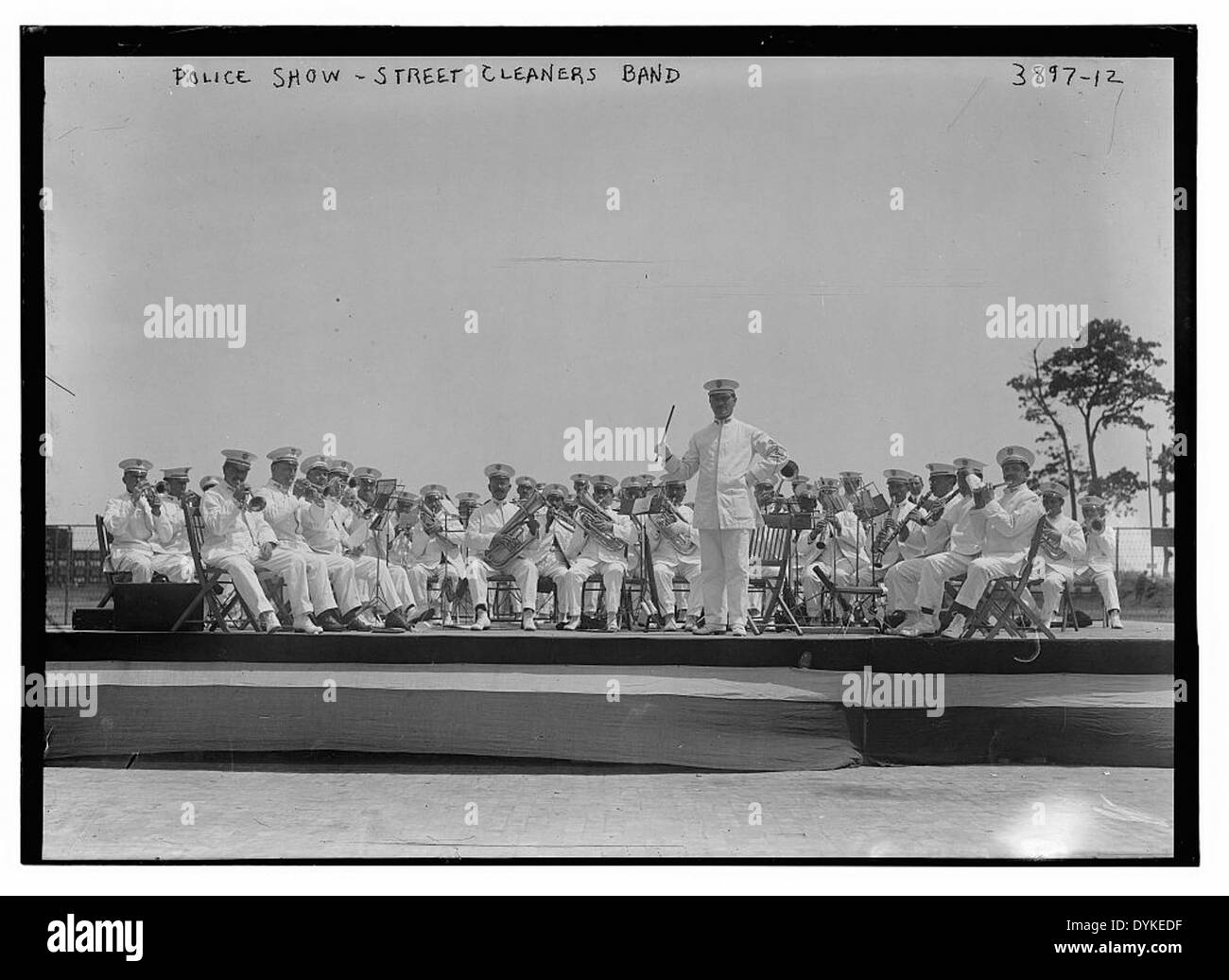 This historical image from the Library of Congress features a police ...