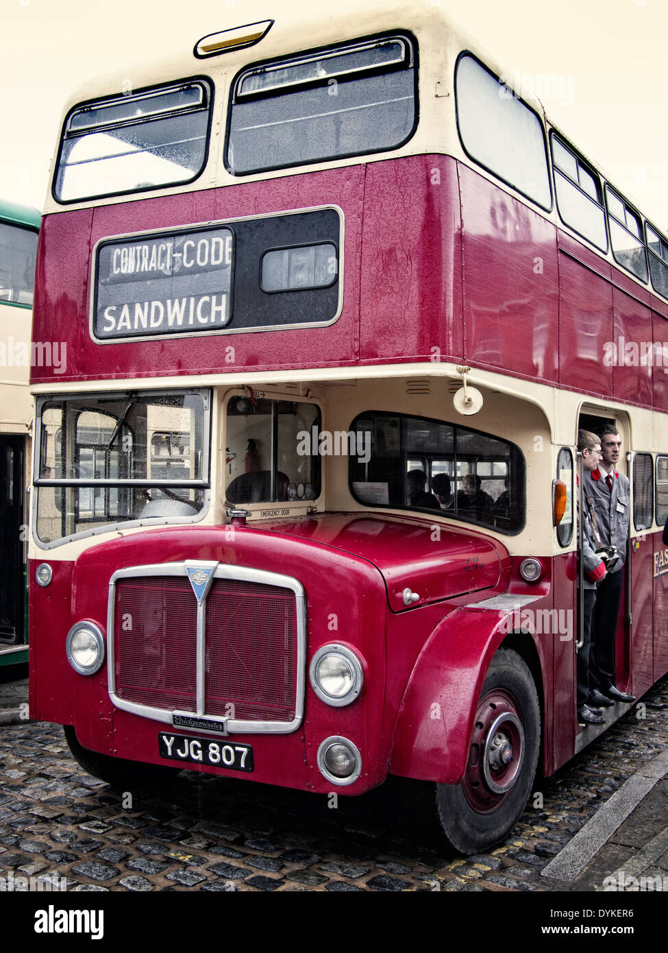 1962 AEC Bridgemaster bus of East Kent Bus company in Sandwich Kent UK ...