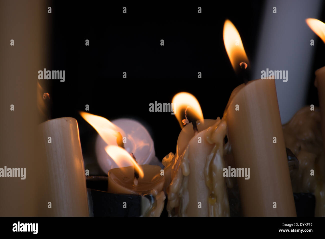 Melting wax candles hi-res stock photography and images - Alamy