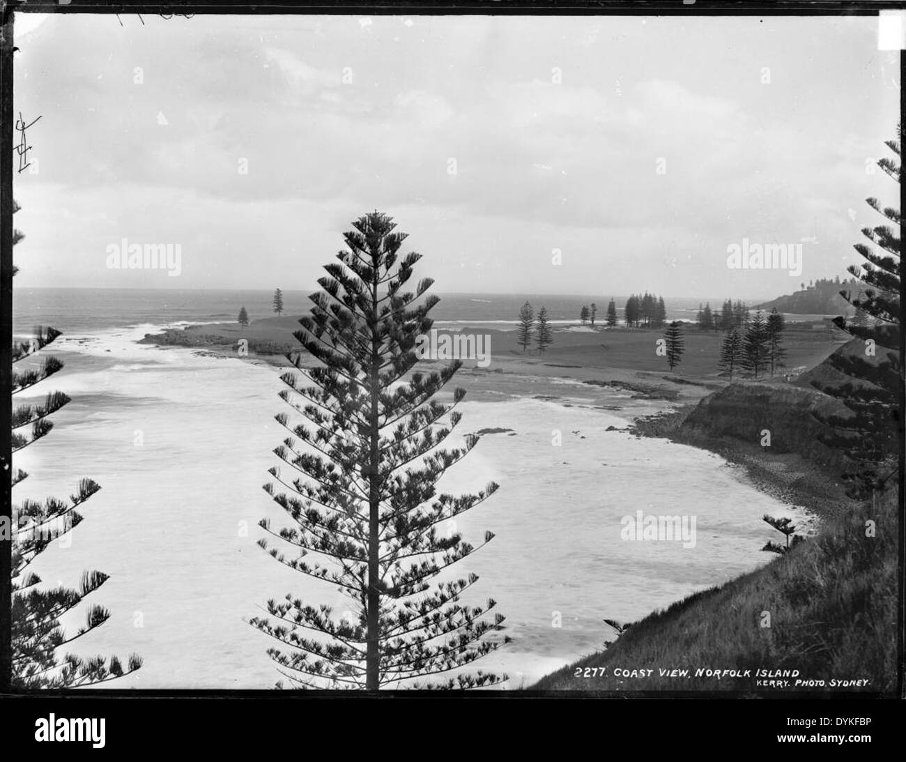 This view of Norfolk Island’s coast captures the stunning natural ...