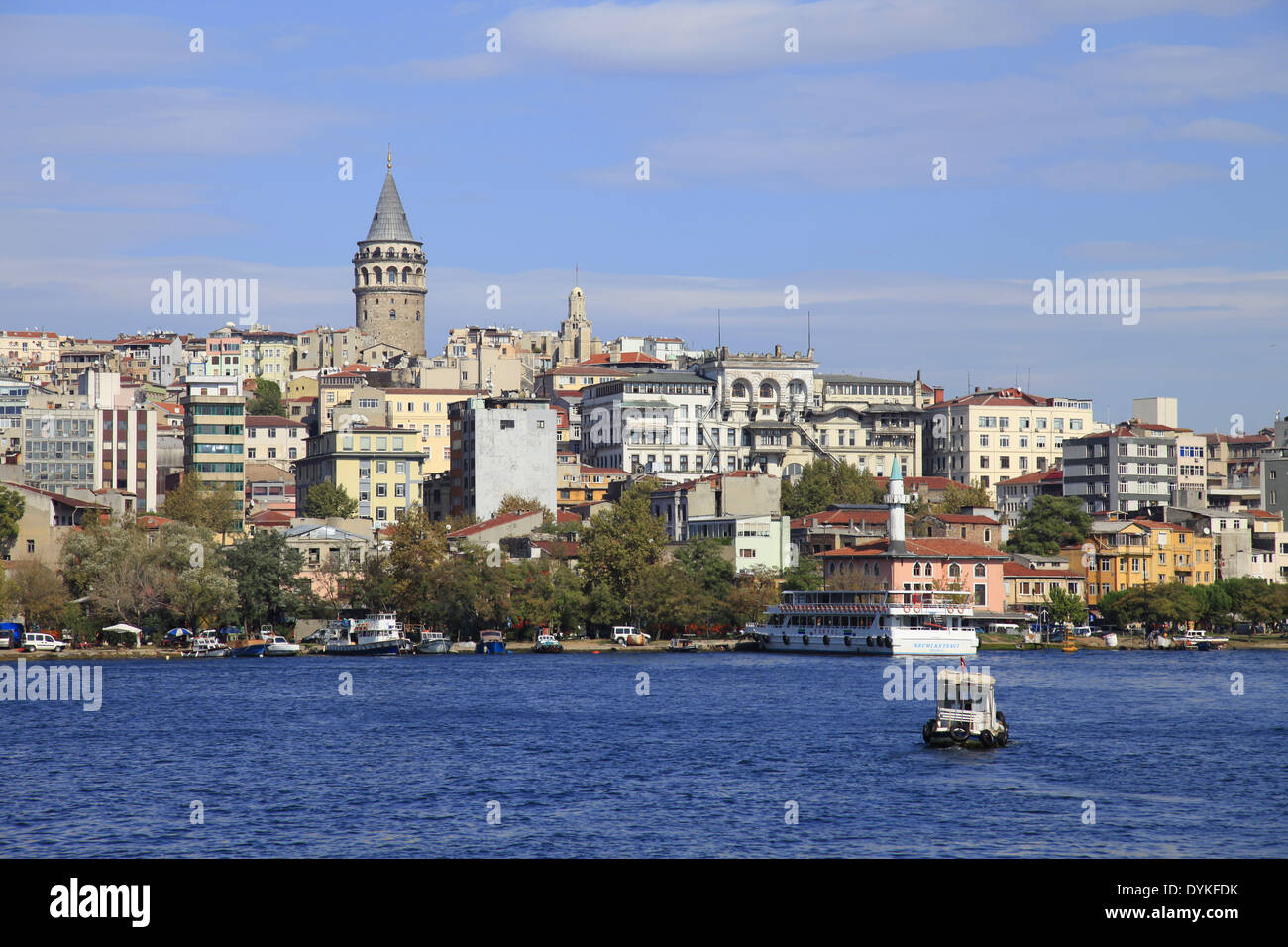 Beyoglu | district of Istanbul over the Bosphorus with Galata Tower ...