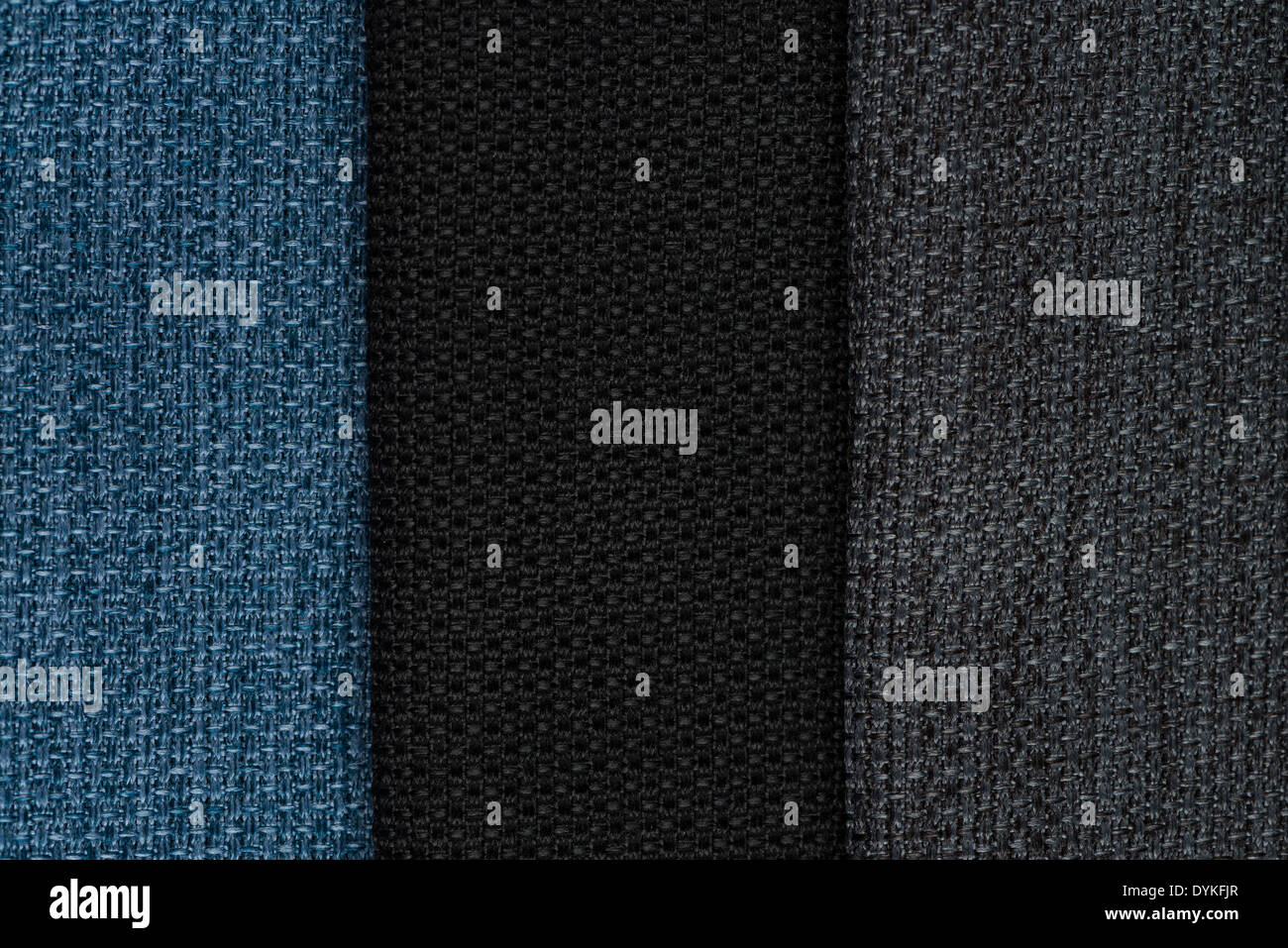 Closeup detail of multi color fabric texture samples Stock Photo - Alamy