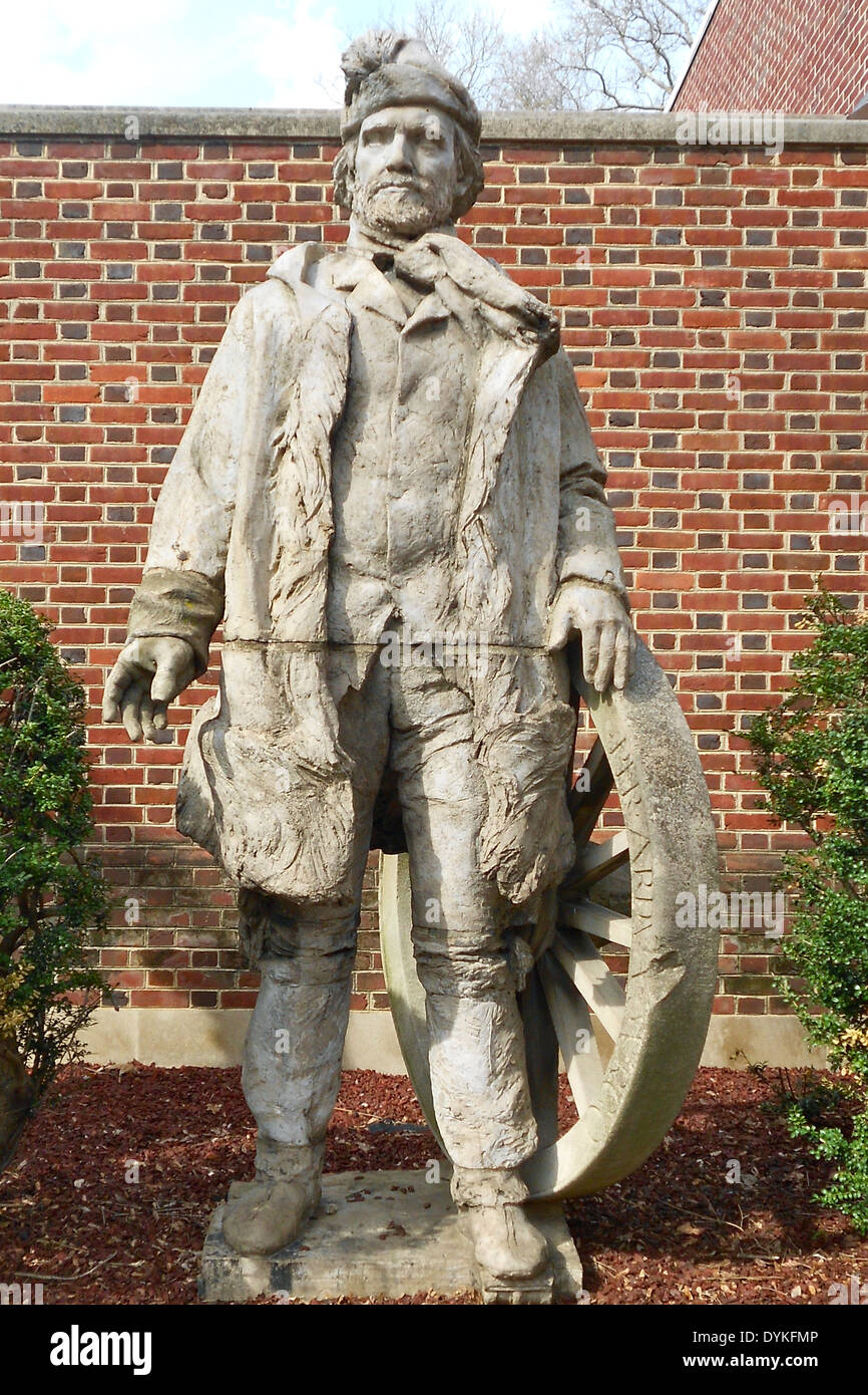 1899 sculpture of marcus whitman by alexander stirling calder hi-res ...