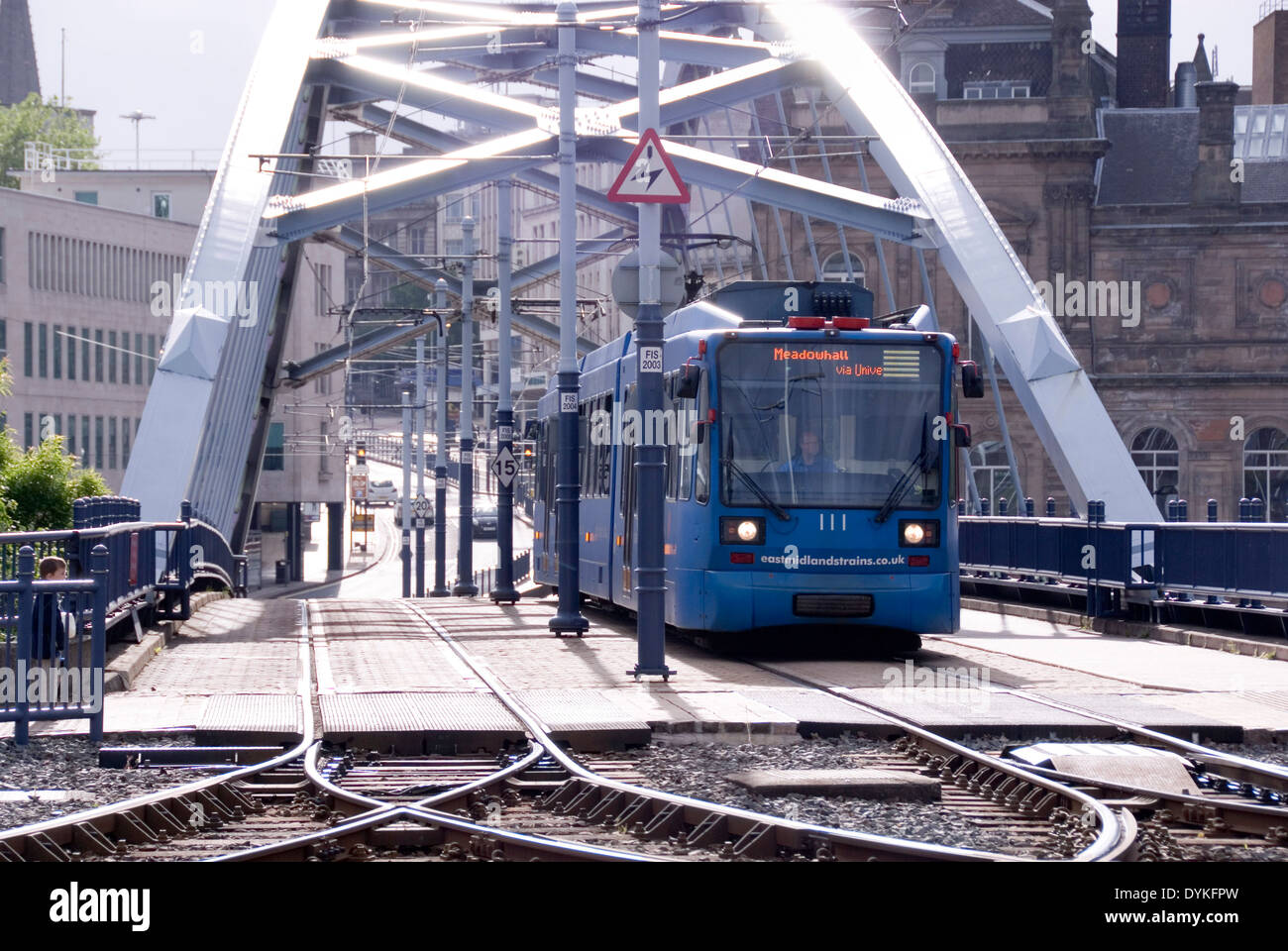 Park Square Bridge & Supertram Tram Tracks, Sheffield, UK 22 June 2013 ...