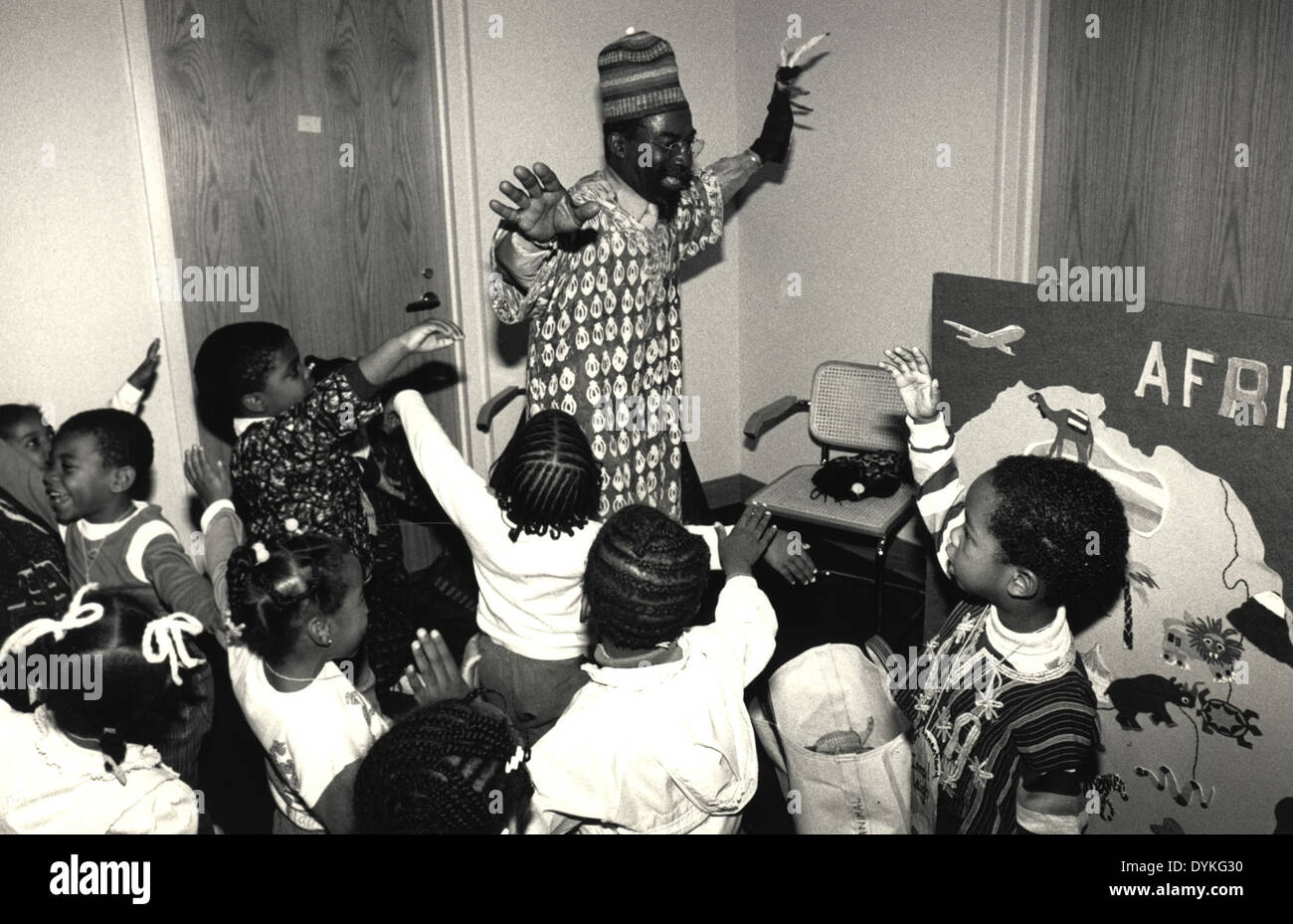 James Brown, Jr., a docent at the National Museum of African Art ...