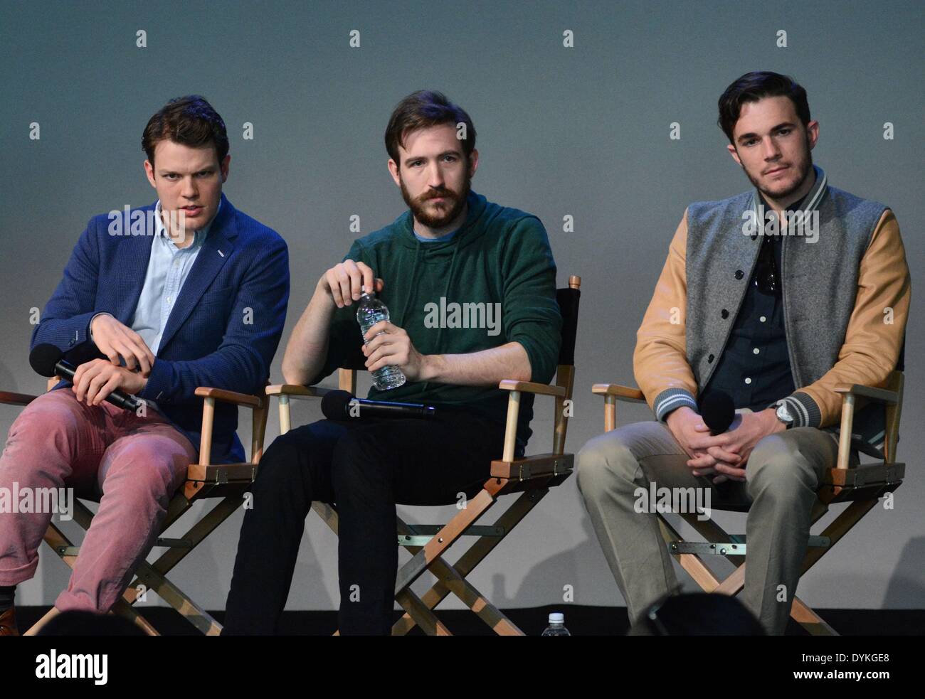 New York, NY, USA. 20th Apr, 2014. Jake Lacy, Brian McElhaney, and Nick ...