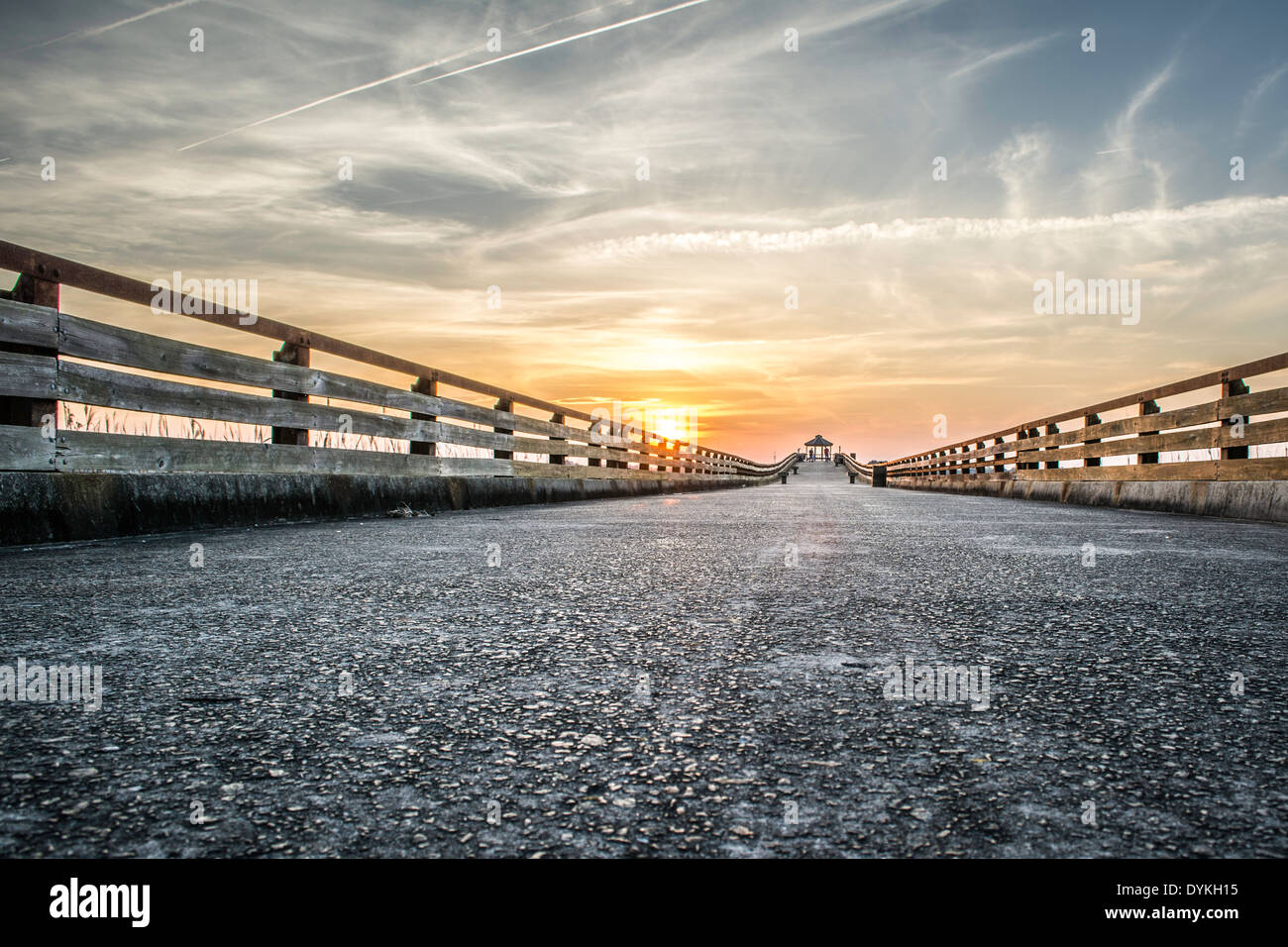 Sunset at the overlook in Georgetown, SC, USA Stock Photo - Alamy