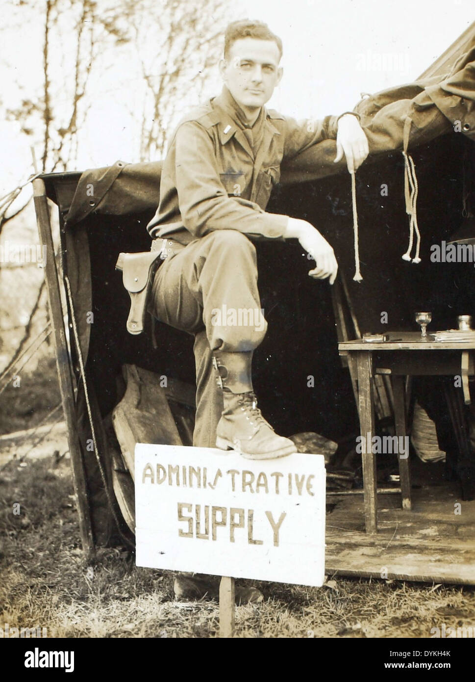 This photograph depicts the 125th Liaison Squadron during World War II ...