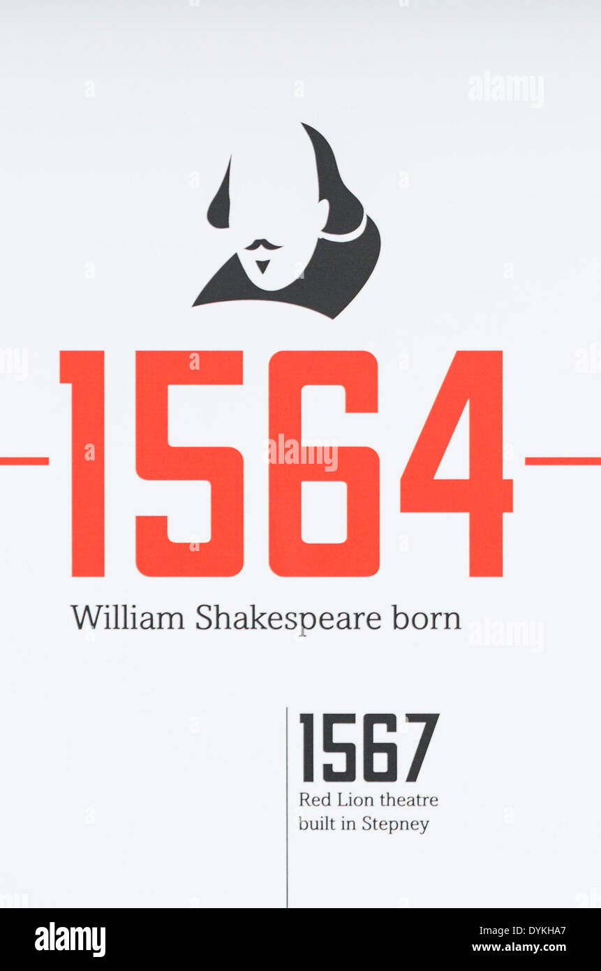 London, UK. 21st April 2014. Shakespeare's 450th birthday celebrations ...